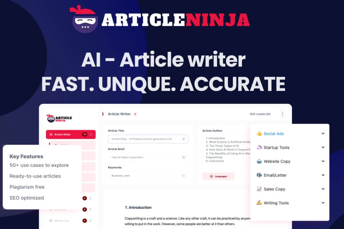 Article Ninja - SaasVault