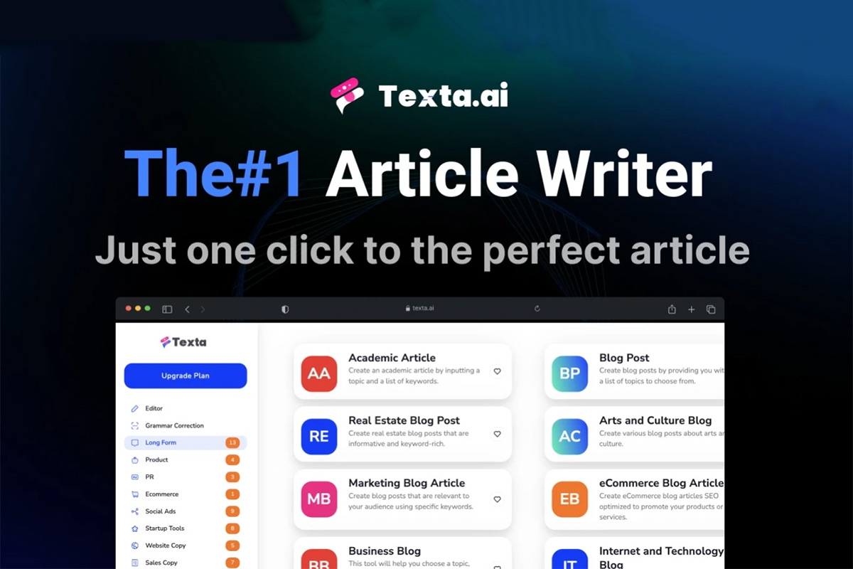 Texta.ai - The #1 Article Writer - SaasVault